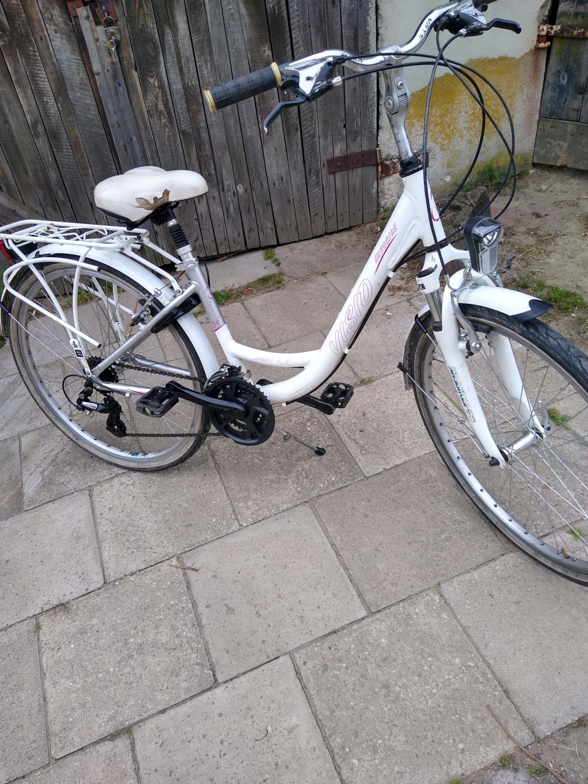 Ogłoszenie: rower damka koło 26 eurobikie visio biała aluminium biegi ...