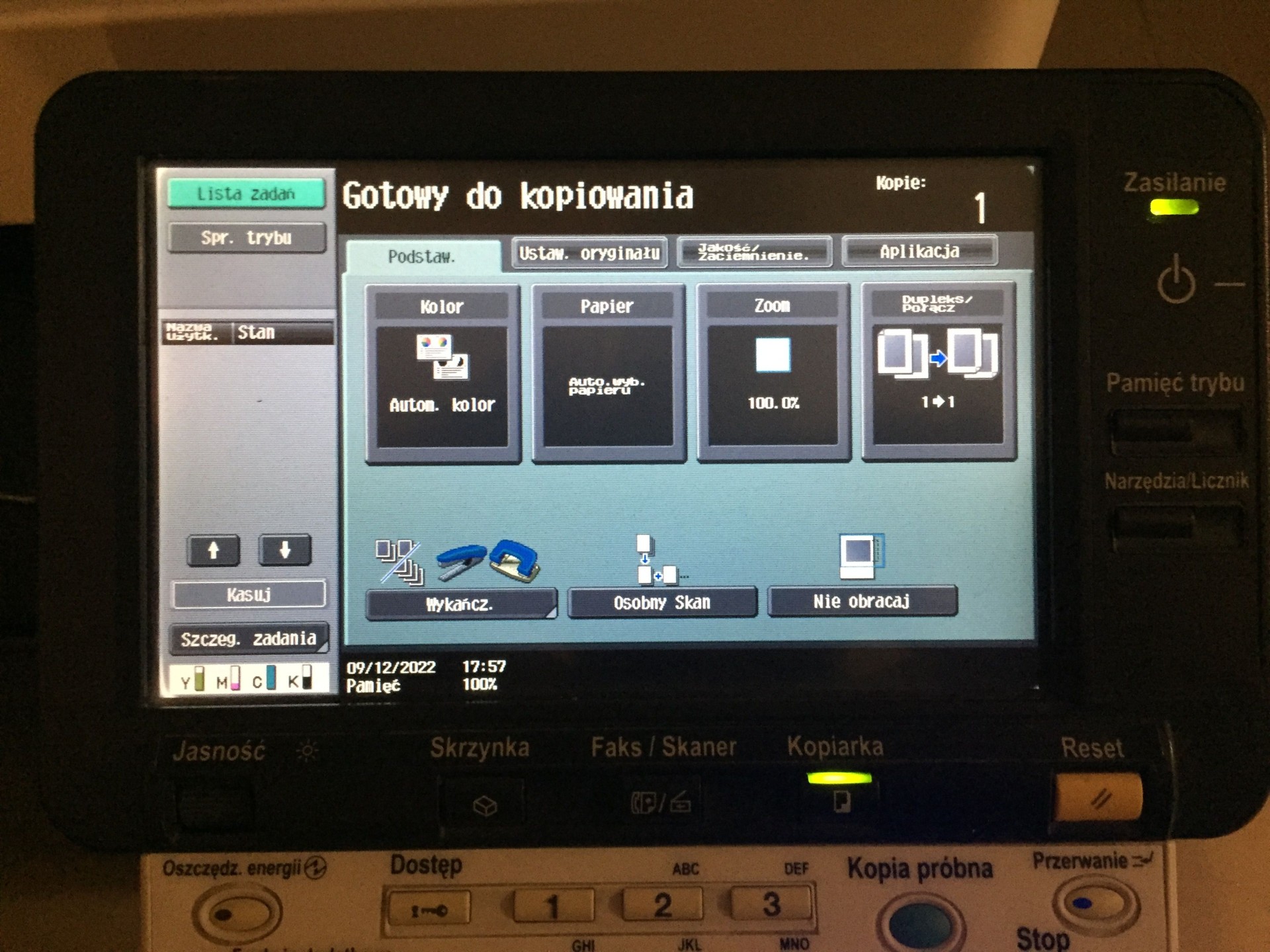 Ogłoszenie: Sprzedam drukarkę wielofunkcyjną konica minolta bizhub c353 ...